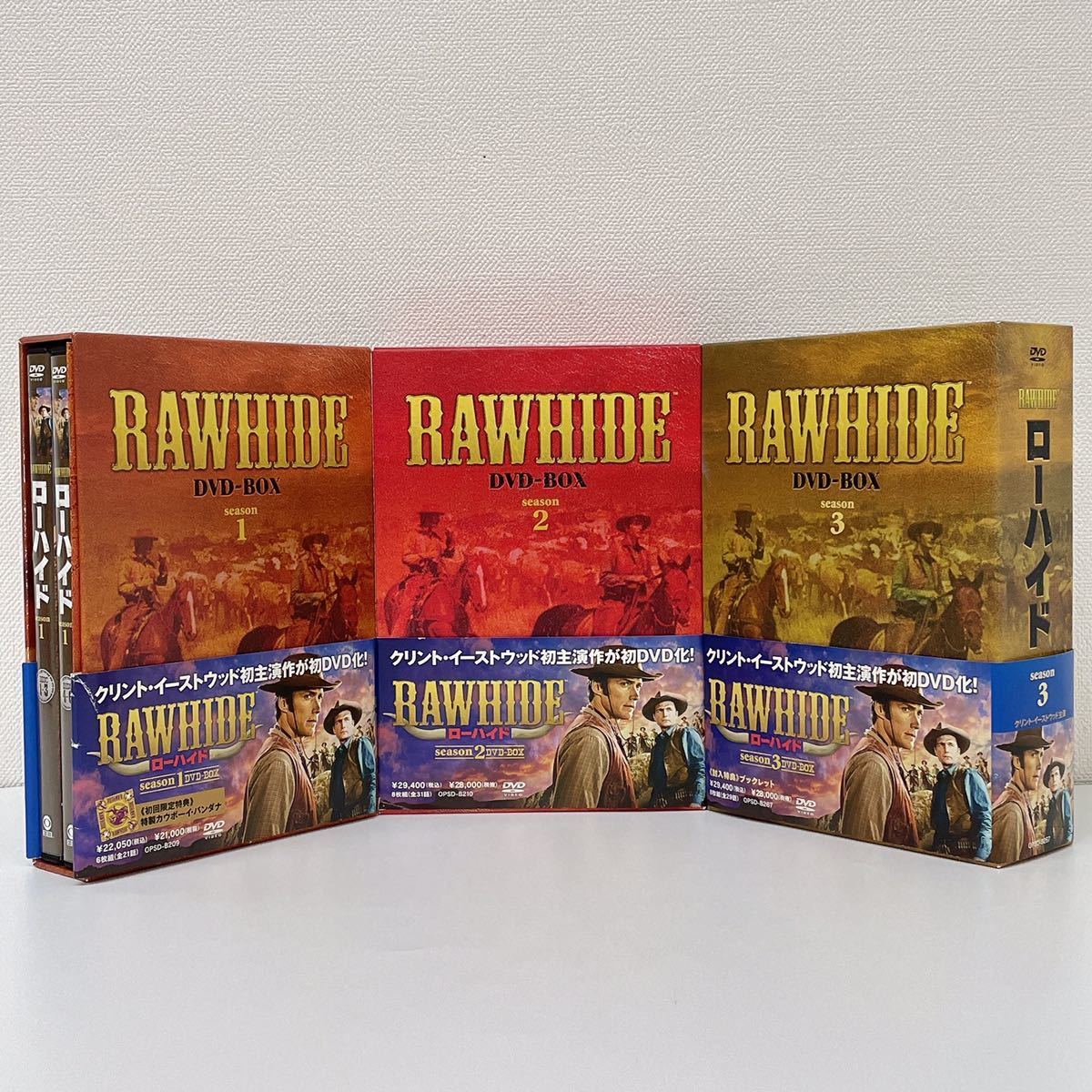 【やや傷や汚れあり】B41【ローハイド】RAWHIDE シーズン1〜3 DVD-BOX 【帯・ブックレット付き】の落札情報詳細 - ヤフオク ...