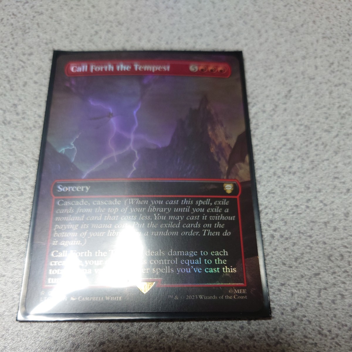 【未使用】MTG LTC Call Forth the Tempest 英語foil 一枚 指輪物語 中つ国の伝承 シーン・ボックス Flight of the Witch-King 即決の ...
