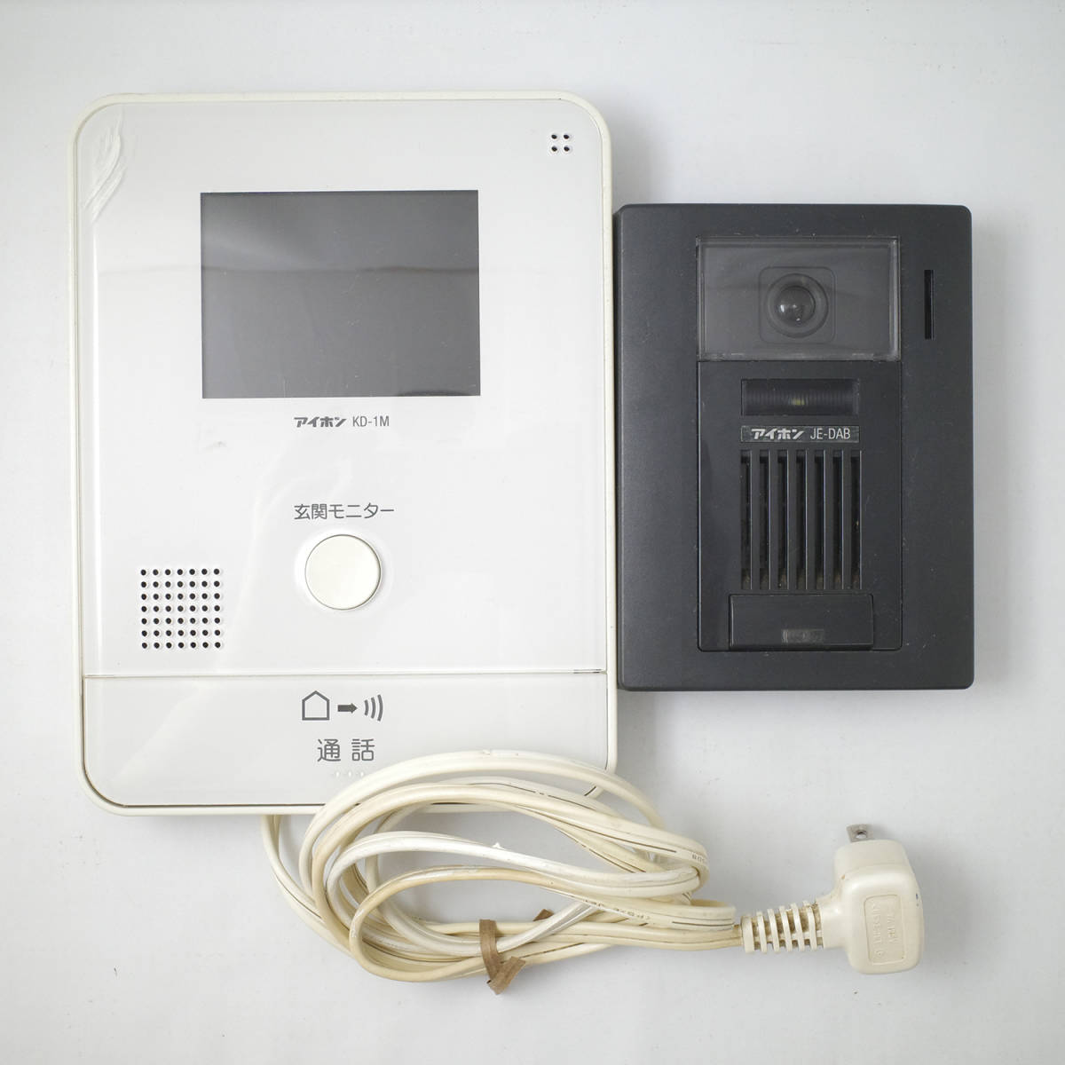 【やや傷や汚れあり】refle【通電OK】 アイホン ドアホン 子機 JE-DAB 親機 KD-1M インターホン 親子 セット [①]の落札 ...