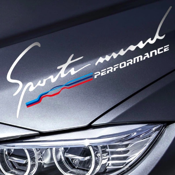 【未使用】カーステッカー Sport PERFORMANCE パフォーマンス ロゴ ヘッドステッカー ☆新品送料無料☆ BMW E38 E39 E46 E53 E60 E61 E64 E70 ...