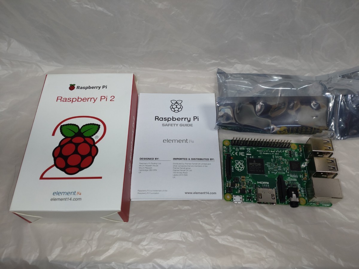 【未使用に近い】ラズベリーパイ Raspberry Pi 2 Model B V1.1 (element14製) 【ほぼ未使用】②の落札情報詳細 - ヤフオク落札価格検索 オークフリー