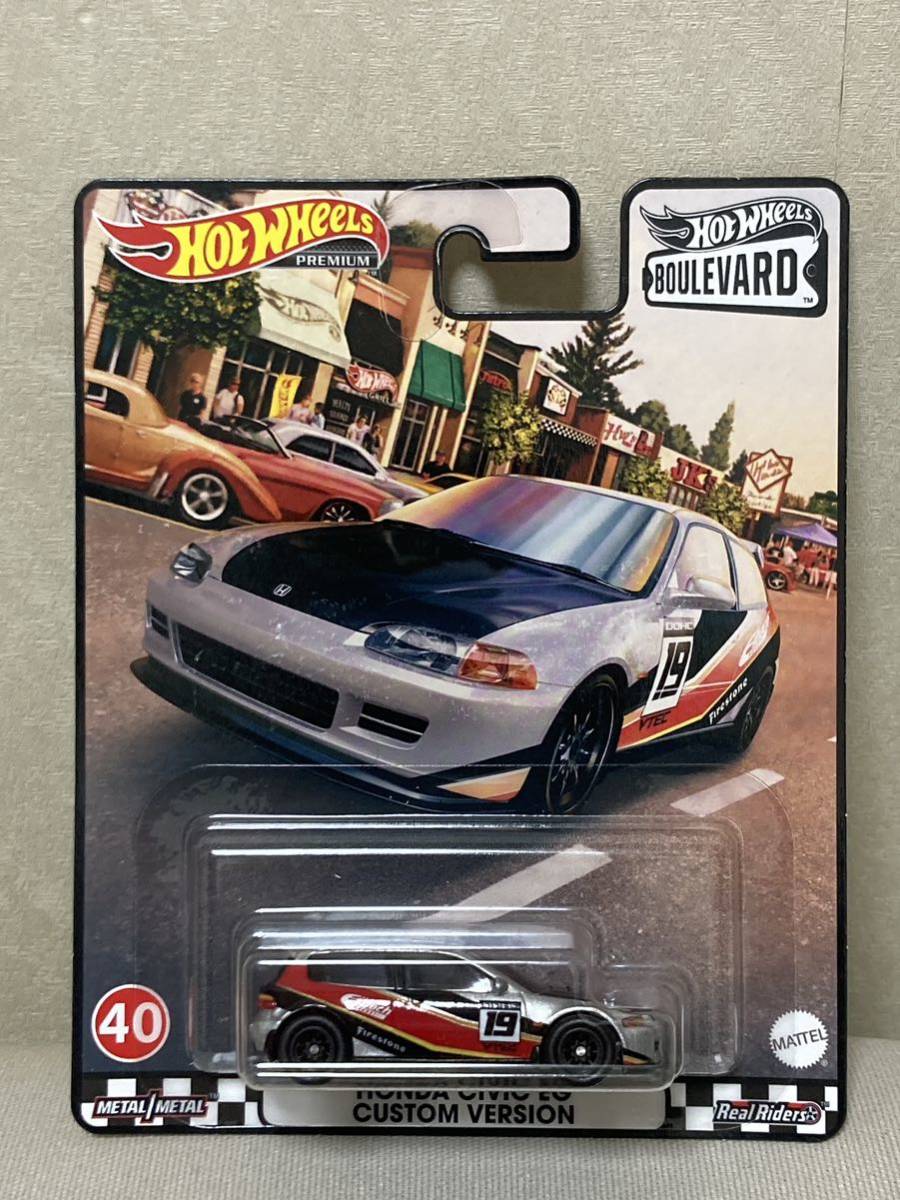 【やや傷や汚れあり】即決有★hw Hotwheels ホットウィール Boulevard Honda ホンダ Civic シビック Eg