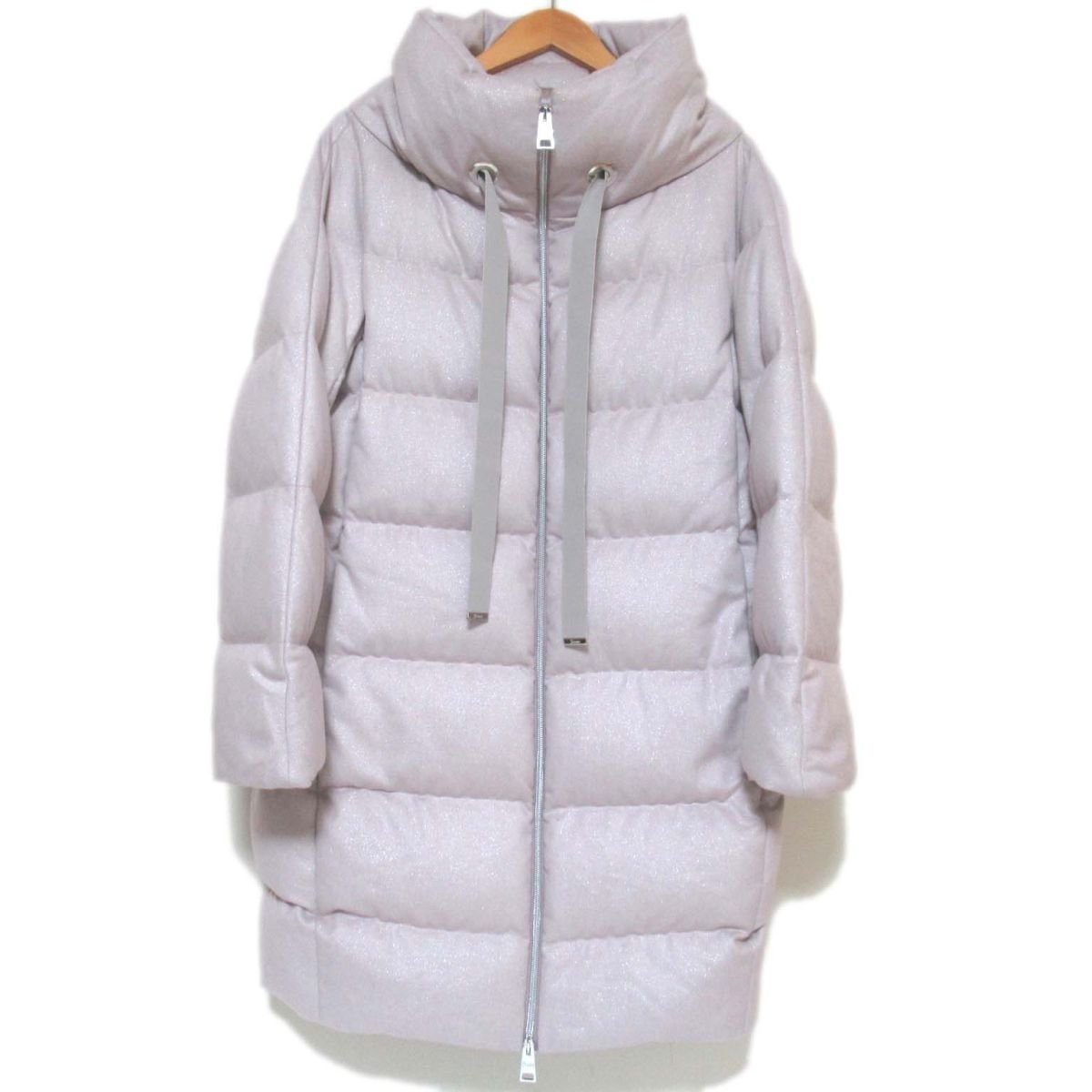 【目立った傷や汚れなし】美品 20AW HERNO Resort ヘルノリゾート カシミヤシルク ラメ ジップアップ ダウンコート ダウンジャケット 42サイズ ラベンダーの落札情報詳細 ...
