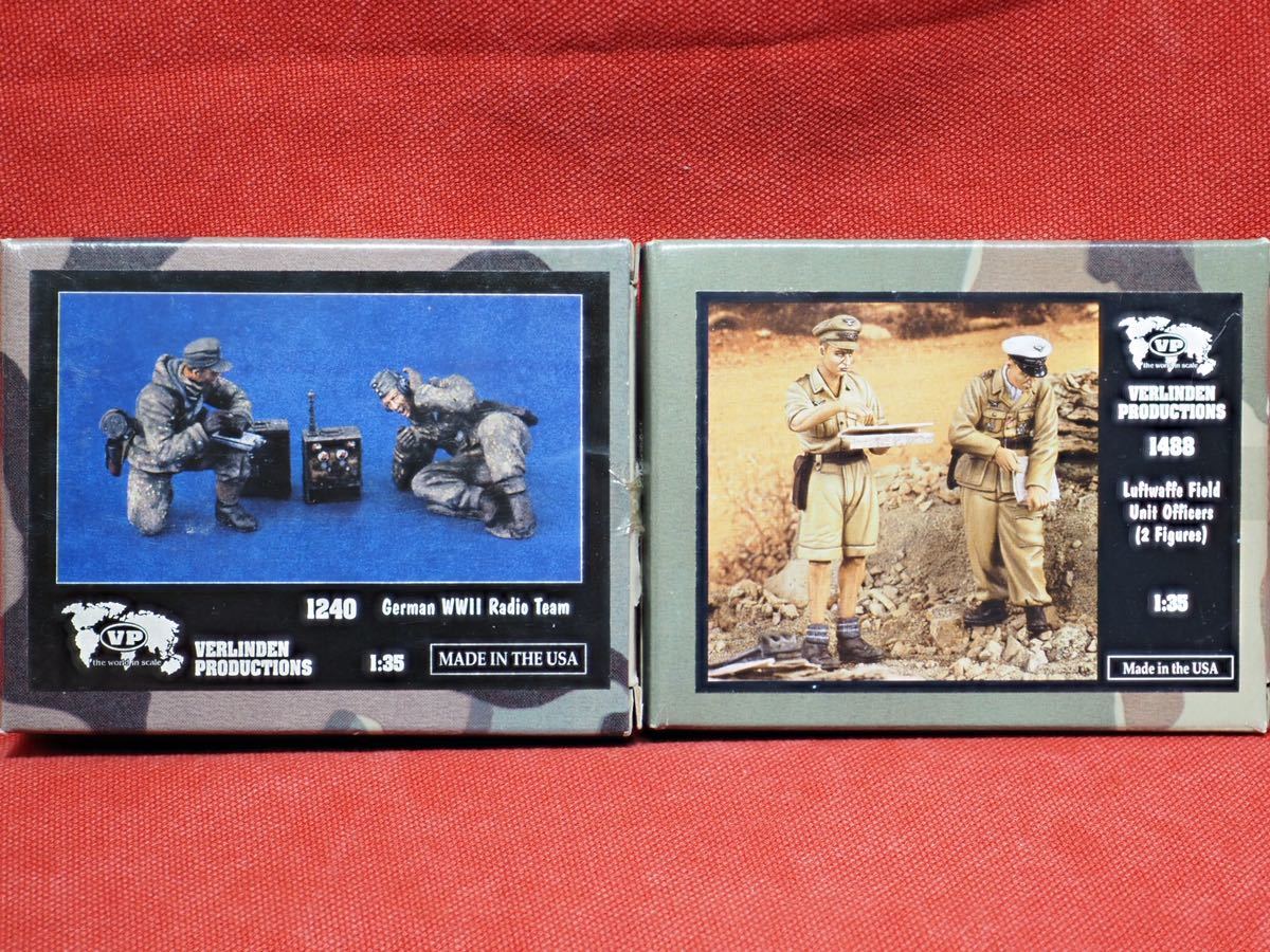 【傷や汚れあり】① バーリンデン 1/35 German WWII Radio Team 1240と ② Luftwaffe Field ...