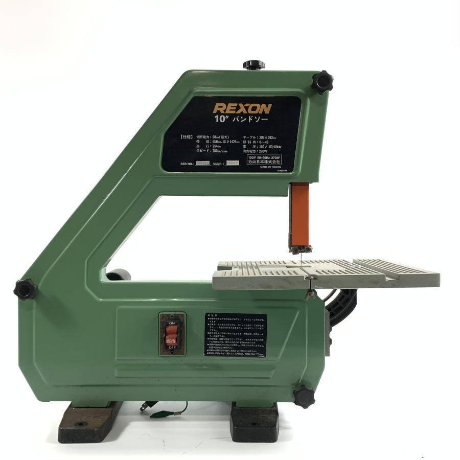 【中古】バンドソー BS-12R REXON（レクソン） 可変速タイプ 替え刃5本付き 金属用替刃含 帯鋸の落札情報詳細 - ヤフオク落札価格 ...