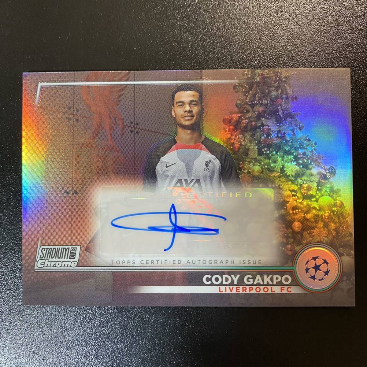 【目立った傷や汚れなし】2022-23 Topps Chrome UEFA Stadium Club Cody Gakpo Auto 直筆 ...