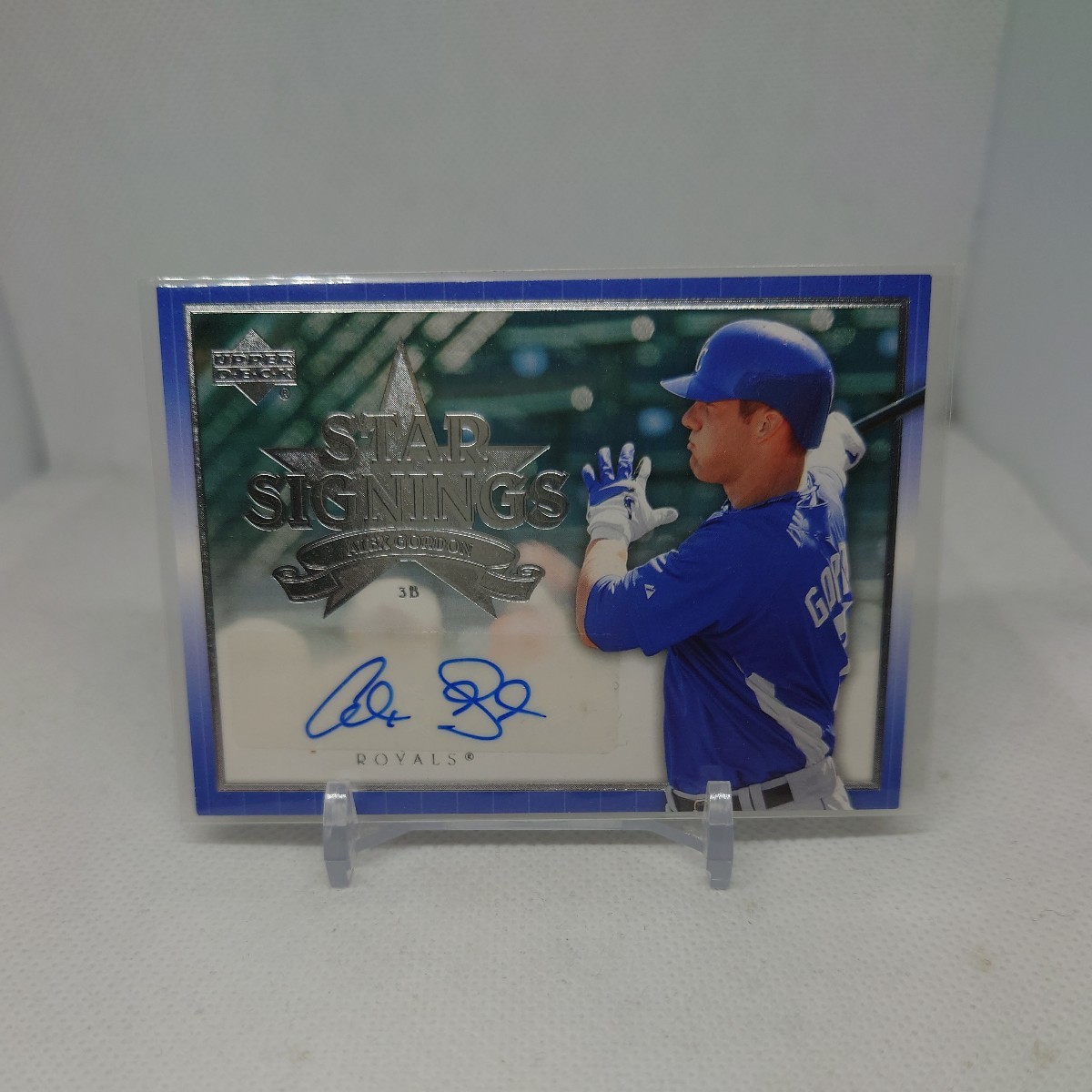 【目立った傷や汚れなし】2007 Upper Deck Star Signings Alex Gordon Auto MLB Royals ...