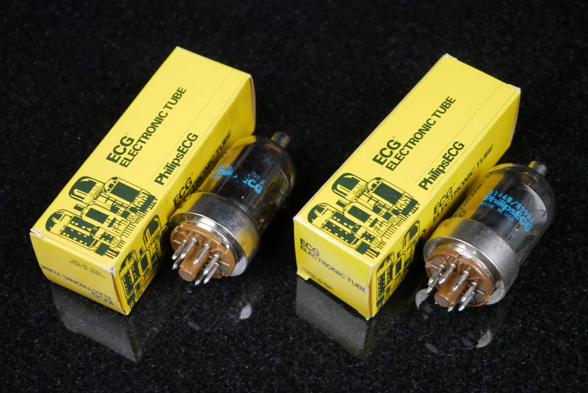 【未使用に近い】Philips ECG フィリップスECG 6146B/8298A 真空管 出力管 送信管 未使用品！ 2本セット ...