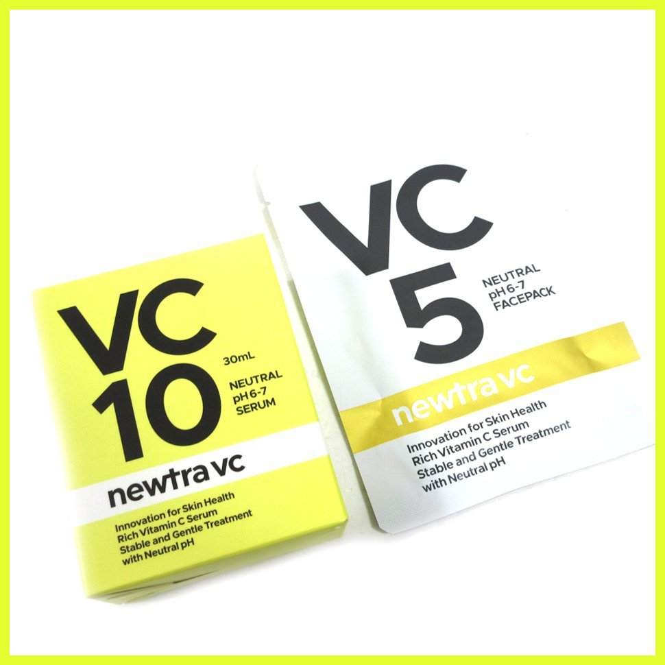 【未使用】§★マーベセラー★newtra vc 5 フェイスマスク★シート美容液マスク★newtra vc ピュア ニュートラ セラム 10 ...