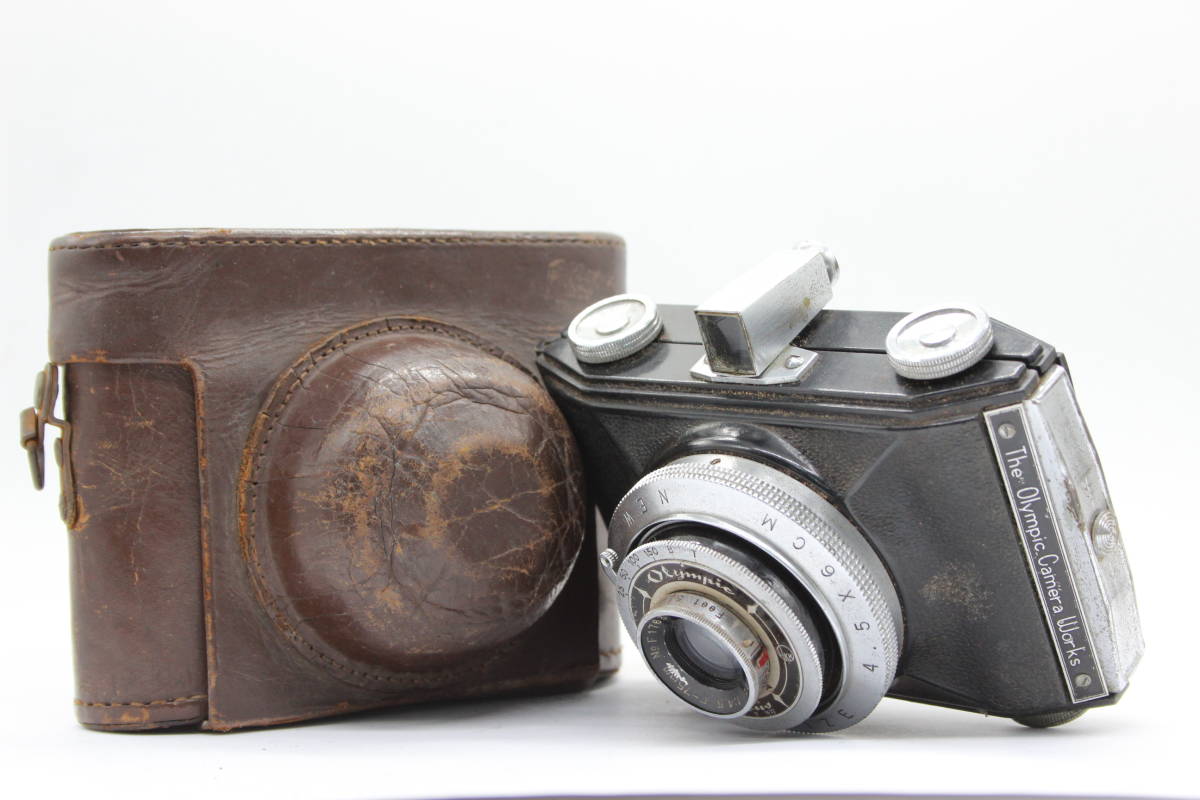 【目立った傷や汚れなし】【訳あり品】 NEW OLYMPIC SIZE 4.5×6 CM Anastigmat 75mm F4.5 カメラ ...