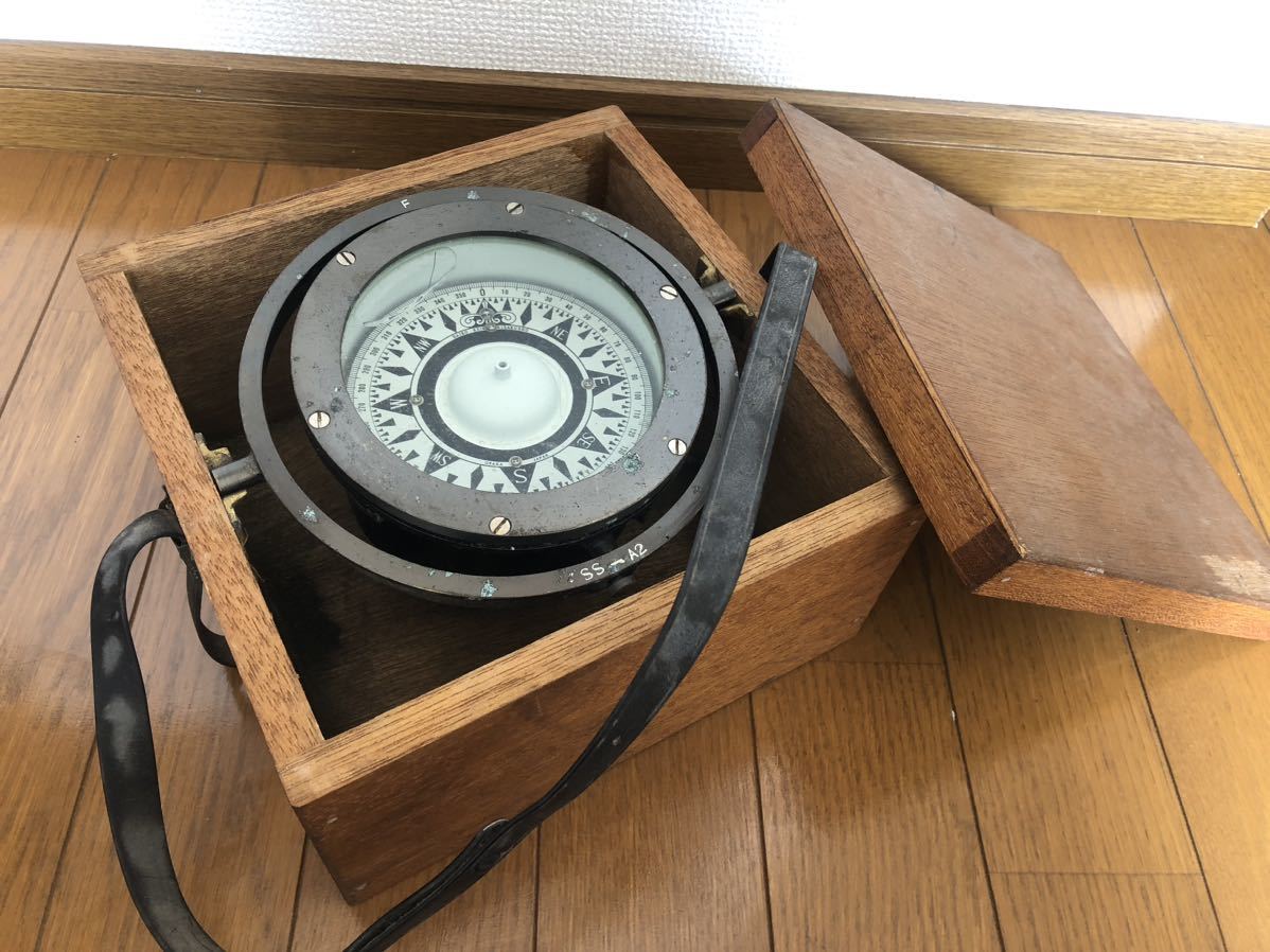 【全体的に状態が悪い】DAIKO KEIKI/大航計器製作所 TABLE TYPE MAGNETIC COMPASS コンパス T-150SL ...