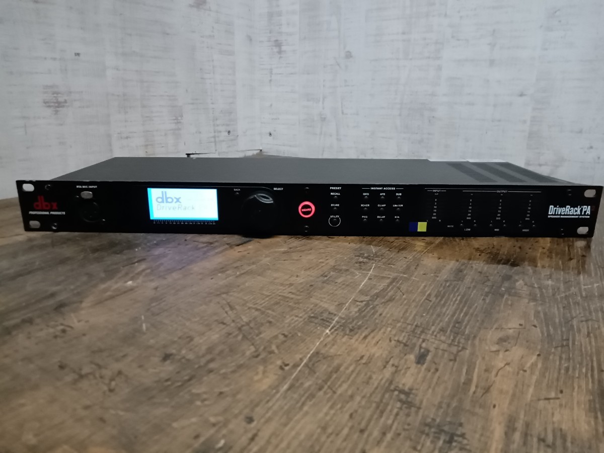【傷や汚れあり】Y25 希少 dbx DriveRack PA2 プロセッサー マルチプロセッサー ドライブラック 楽器 器材 レコーディング ...
