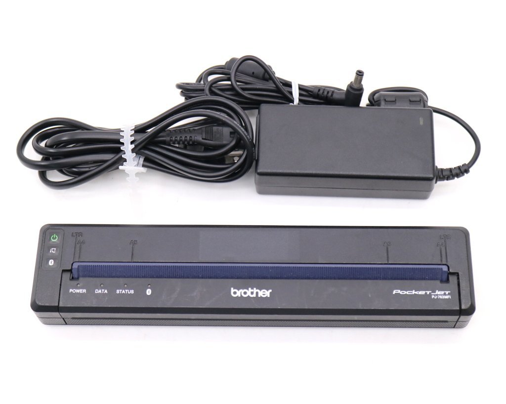 【傷や汚れあり】brother PocketJet PJ-763MFi モバイルプリンター A4感熱紙対応 A4/A4ロール紙/A5/レター ...
