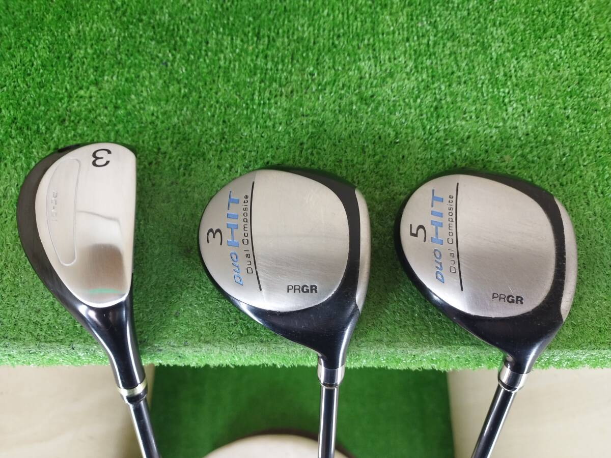 【傷や汚れあり】【PRGRユーティリティ1本/フェアウェイウッド2本セット】PC-01/DUO HIT Dual Composite 3番/3番/5番 プロギア カーボンシャフトフレックスSの ...