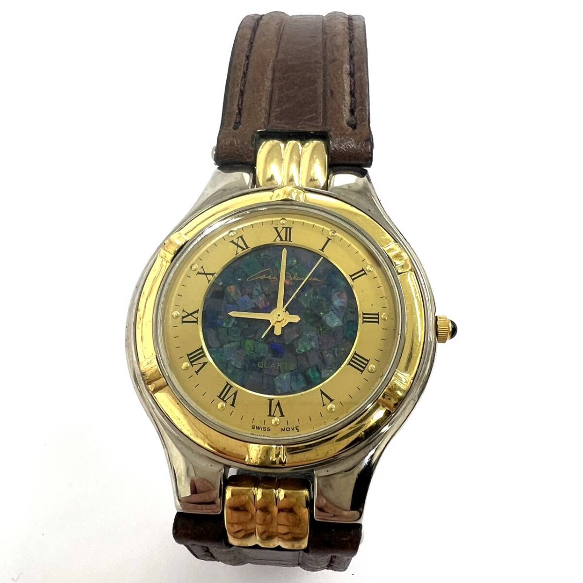 【傷や汚れあり】【A】Casablanca カサブランカ 24KGP 腕時計 不動 3針 クォーツ モザイクオパール文字盤 ヴィンテージ 動作未確認【207-②】の落札情報詳細 - ヤフオク ...