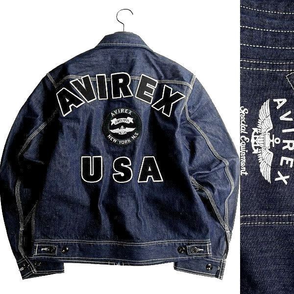 【未使用】AVIREX アヴィレックス 新品 定価2.4万 10ozデニム×トリプルステッチワークジャケット デニムジャケット 3155002 367 2XL 048 bus182usの落札 ...