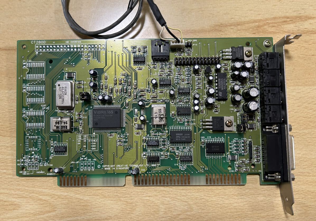 【全体的に状態が悪い】【ISAバス】 Creative Sound Blaster16 CT2800 Vibra16S サウンドカード ...