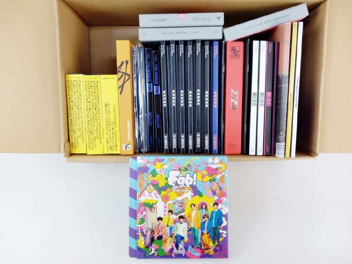 【全体的に状態が悪い】[BR-112] 韓国系 K-POP CD SEVENTEEN Stray Kids など まとめ売り 再生未確認 ...