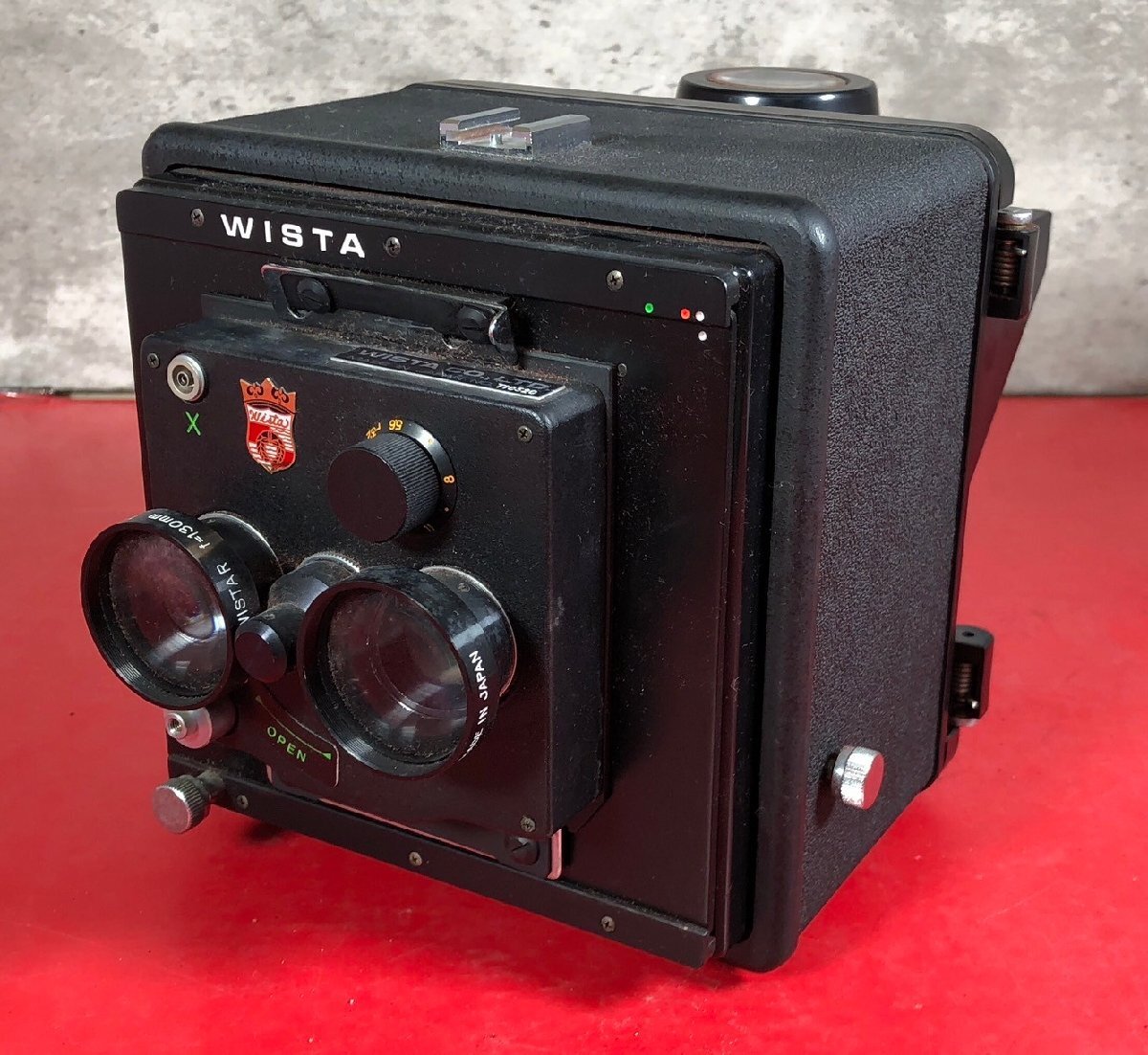 【傷や汚れあり】★WISTA ウィスタ M450 WISTAR 130mm 1:5.6 大判 フィルム カメラ ボディ レンズ 蛇腹 ...