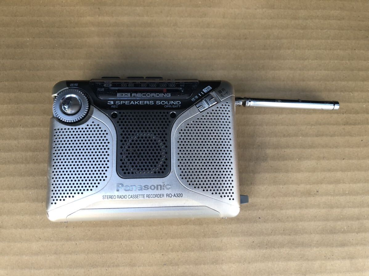 【やや傷や汚れあり】動作未確認！Panasonic パナソニック ラジオカセットレコーダー RQ-A320の落札情報詳細 - Yahoo!オークション落札価格検索 オークフリー