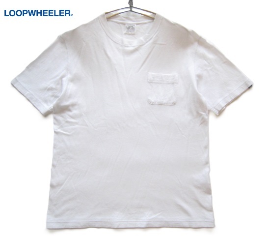 【目立った傷や汚れなし】美品日本製!!ループウィラー LOOPWHEELER*ロゴタグ・胸ポケット付き 半袖Tシャツ M 白 ホワイトの落札情報詳細 - ヤフオク落札価格検索 オークフリー