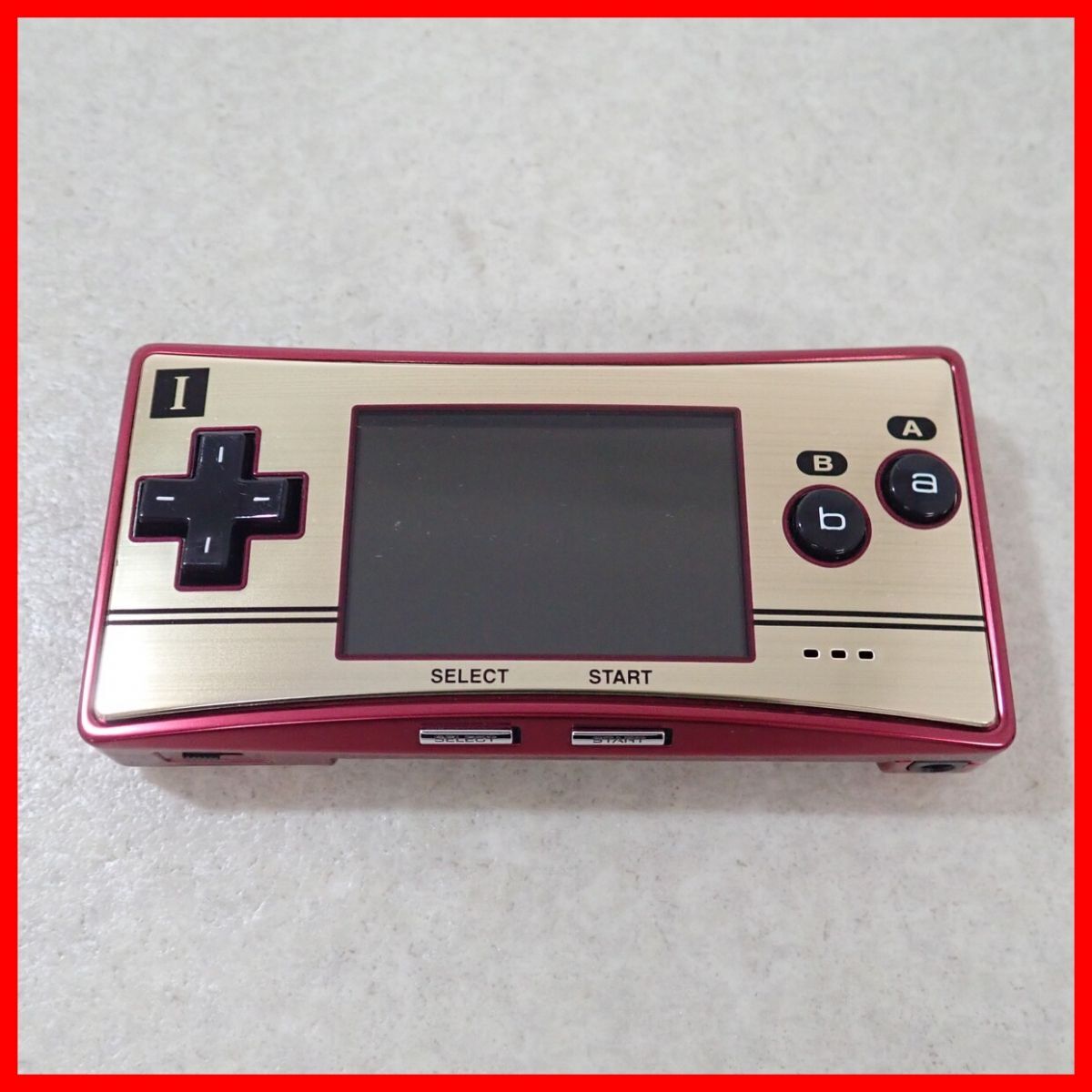 【全体的に状態が悪い】GBmicro GAME BOY micro ゲームボーイミクロ 本体 OXY-001 ファミコンカラー 任天堂 ...