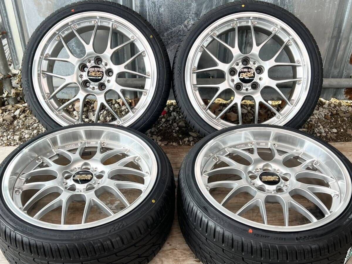 【やや傷や汚れあり】BC FORGED RS40 鍛造 18インチ 8.5J +45 10J +30 5穴 PCD130 225/40R18 265/35R18付 4本セット ポルシェ 911 ...