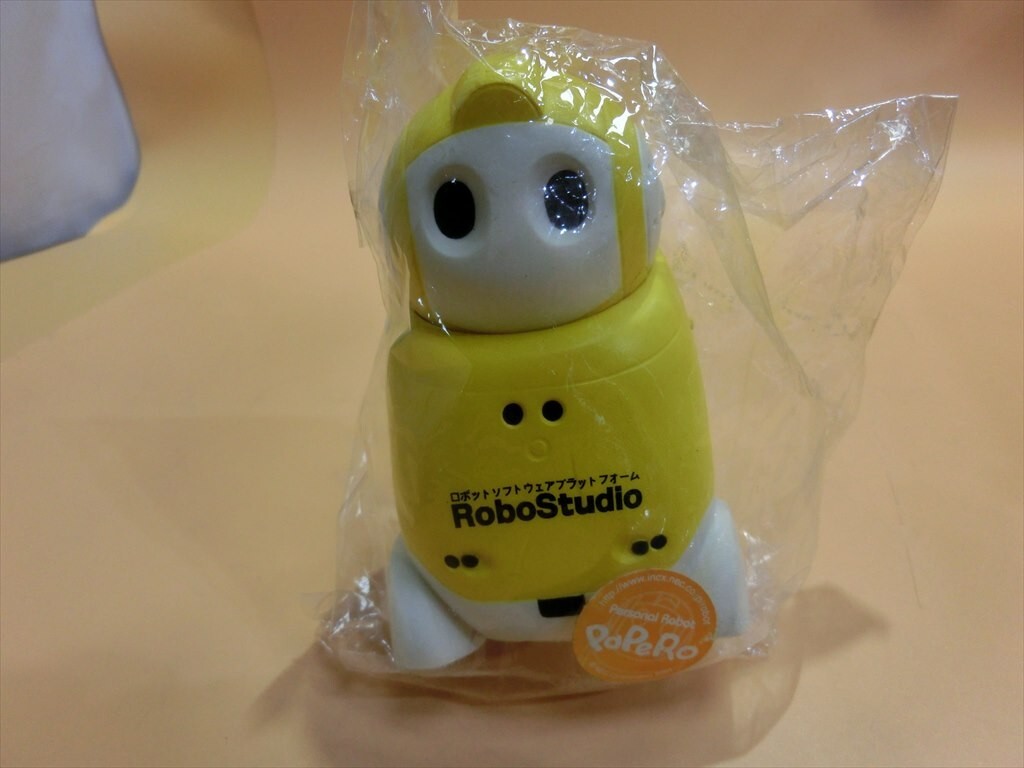 【未使用】T【ワ4-55】【60サイズ】 未開封/NEC 日本電気 PaPeRo パペロ コミュニケーションロボット ソフビフィギュア/企業 ...