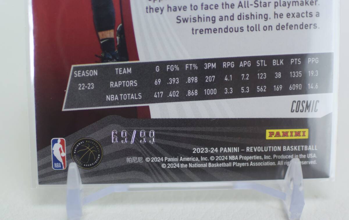 【目立った傷や汚れなし】2023-24 Panini Revolution Cosmic Fred VanVleet /99 Houston ...