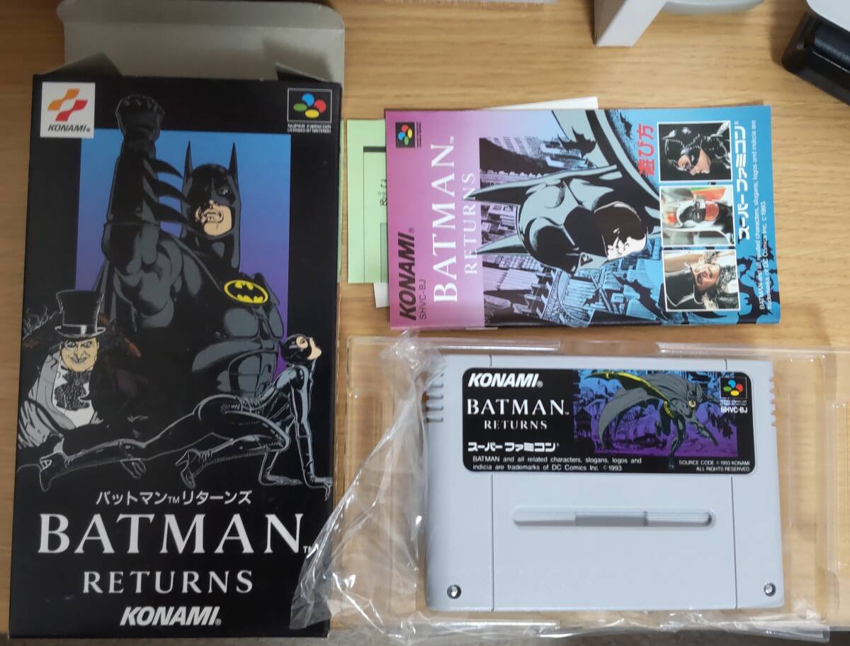 【全体的に状態が悪い】【中古】「バットマン リターンズ（BATMAN RETURNS）」コナミ（KONAMI）スーパーファミコン（SFC）の落札情報詳細 - Yahoo!オークション落札価格 ...