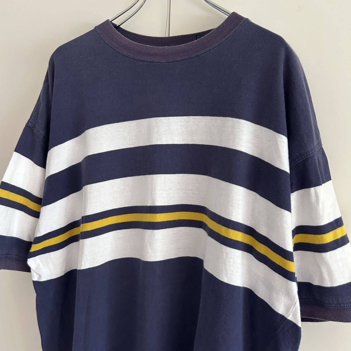 【やや傷や汚れあり】90s GAP ギャップ ボーダー Tシャツ M マルチボーダー 古着 大きめの落札情報詳細 - Yahoo!オークション落札価格検索 オークフリー