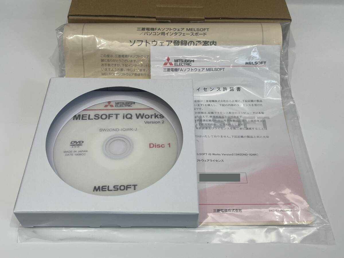 【未使用】[MITSUBISHI]三菱電機 MELSOFT IQ Works Version 2 SW2DND-IQWK-J シーケンサー ...