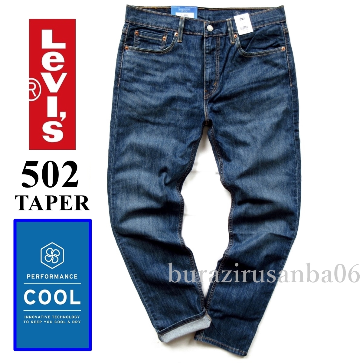 【未使用】メンズ W33 未使用 リーバイス Levi's 502 COOL ストレッチ デニムパンツ ジーンズ テーパード 春夏 涼しいデニム 軽量 29507-1267の落札情報詳細 ...