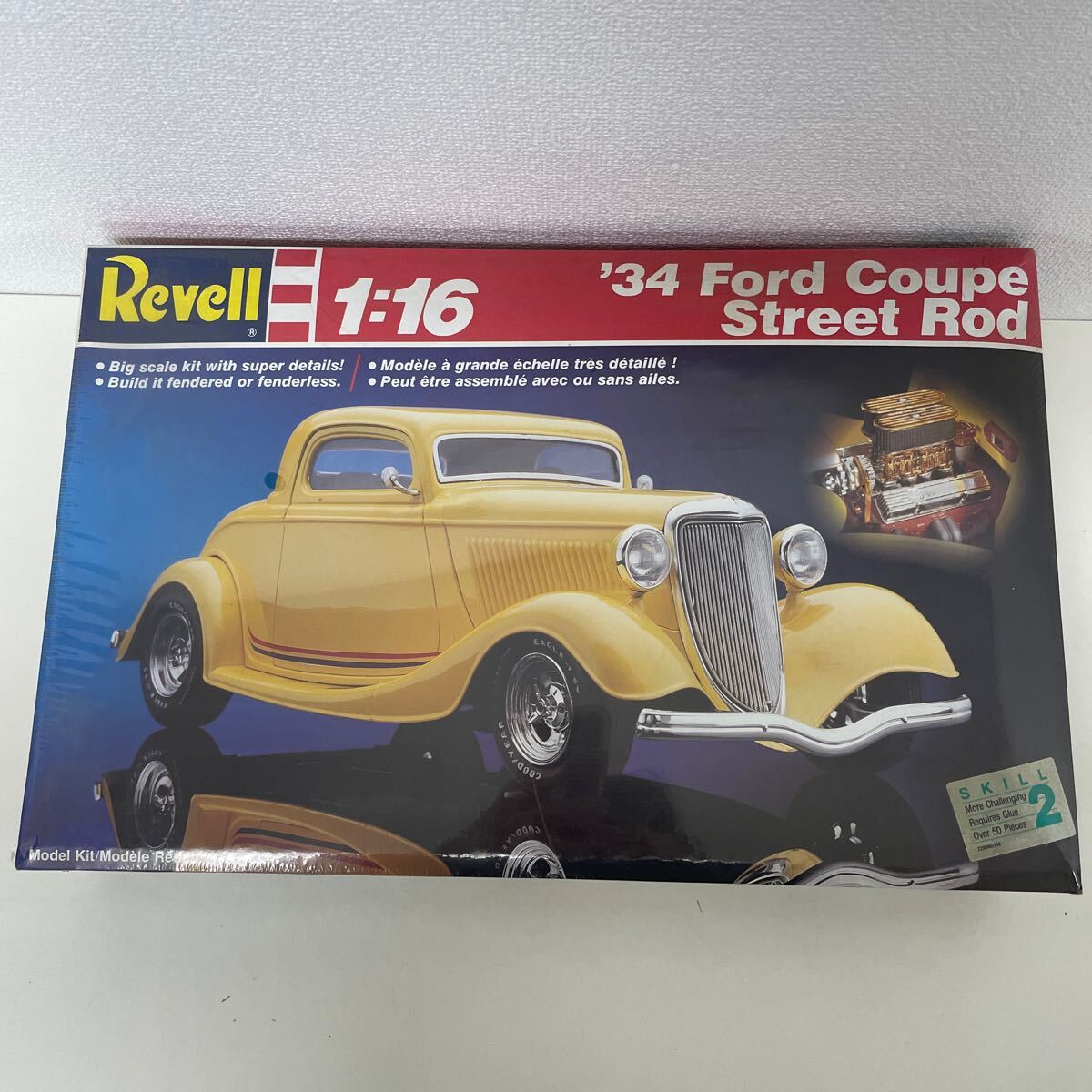 【未使用に近い】シュリンク未開封未組立 レベル 1/16 34 Ford Coupe Street Rod Revellカープラモデル ...