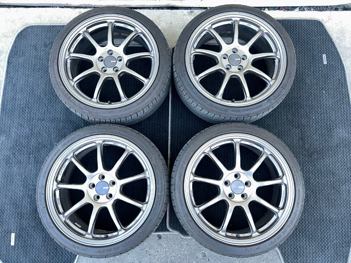 【傷や汚れあり】引き取り可 ENKEI PF09 18×7.5J ＋48 PCD100 4本 エンケイ 日本製 中古品の落札情報詳細 - ヤフオク落札価格検索 オークフリー