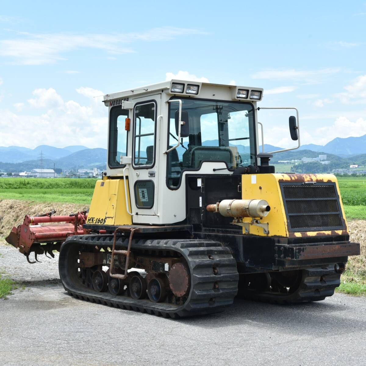 【傷や汚れあり】低稼働！ 諸岡 MK-160S フルクローラー トラクター アタッチメント付き モンロー 160馬力 1600時間 ...