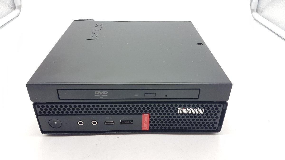 【やや傷や汚れあり】Lenovo ThinkStation P330 Tiny 30CFCTO1WW /CPU i7-8700T/メモリ8GB ...