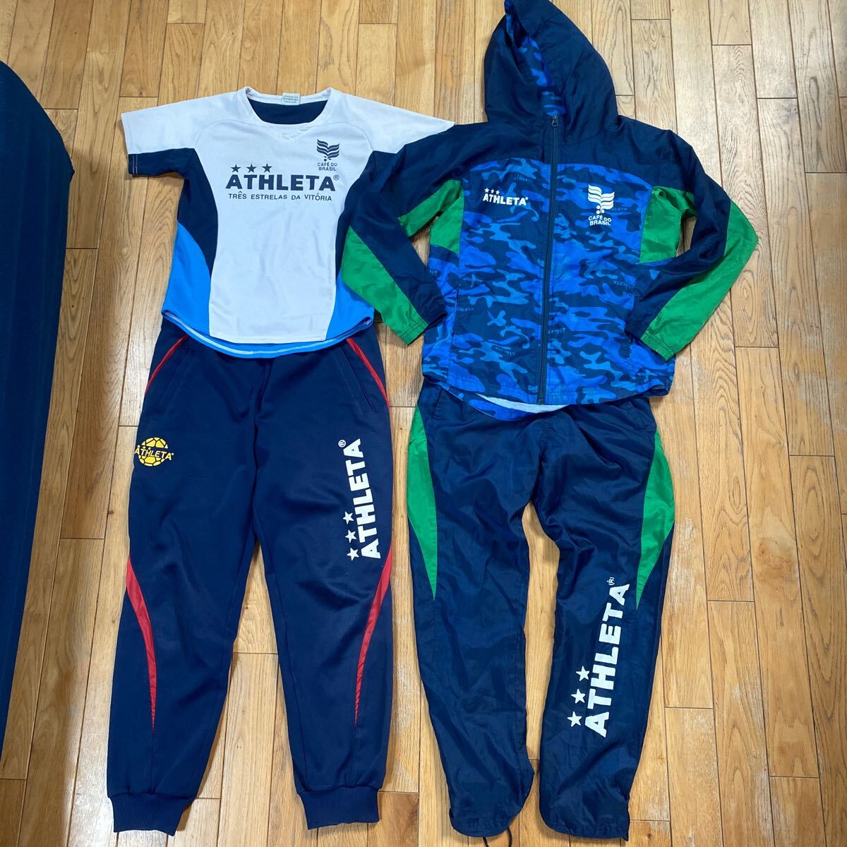 【やや傷や汚れあり】セール 即決1円 ATHLETA キッズ セットアップ ナイロン 上下セット サイズ150 3点 140 1点 ジュニア パンツ ジャージ サッカーTシャツの落札情報詳細 ...