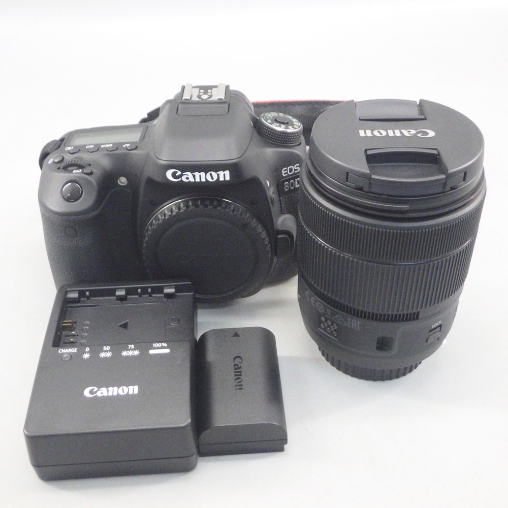 【傷や汚れあり】1円〜 Canon キヤノン EOS 80D デジタル一眼レフ EF-S 18-135mm 1:3.5-5.6 レンズ ※動作確認済み 現状品 カメラ 250-2918285 ...