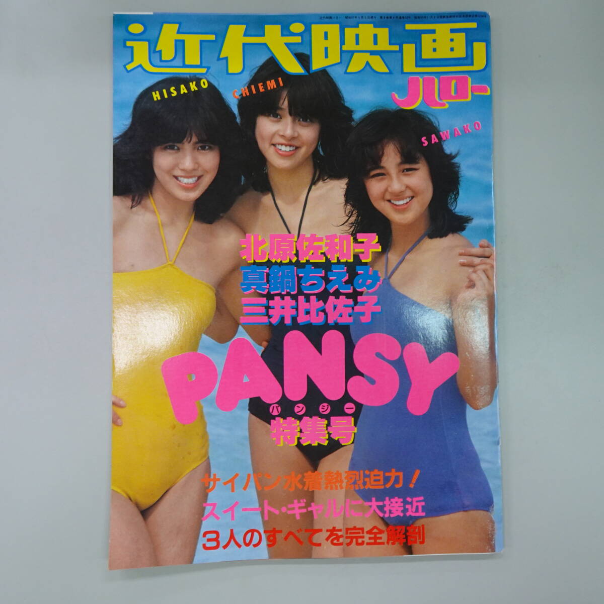【やや傷や汚れあり】wP55〇【近代映画ハロー】PANSY パンジー特集号 昭和57年 北原佐和子 真鍋ちえみ 三井比佐子 昭和アイドル 雑誌 芸能の落札情報詳細 - Yahoo!オークション ...