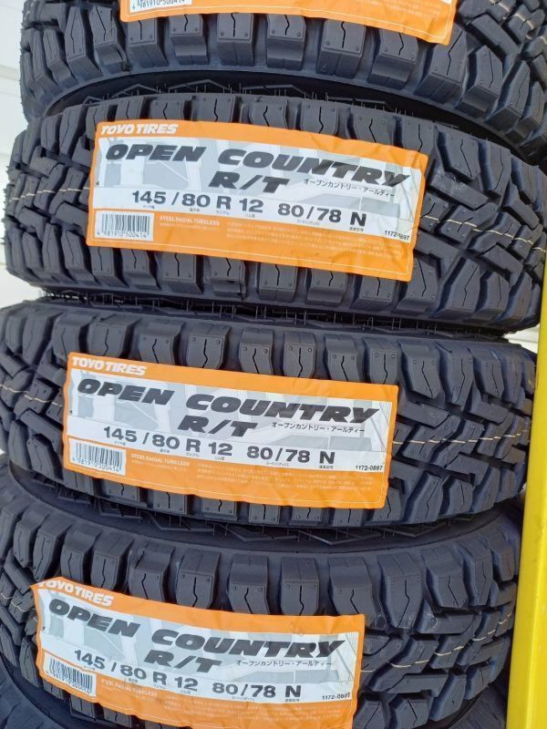 【未使用】2024年製 TOYO OPEN COUNTRY R/T 145/80R12 80/78N 4本送料込23200円 トーヨー オープンカントリーの落札情報詳細 - Yahoo ...