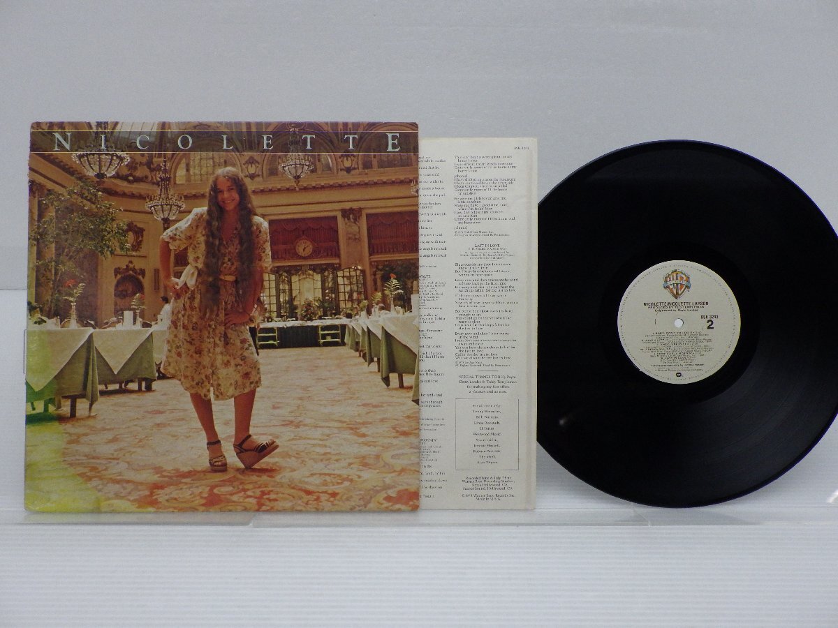 【やや傷や汚れあり】Nicolette Larson「Nicolette」LP（12インチ）/Warner Bros. Records(BSK ...
