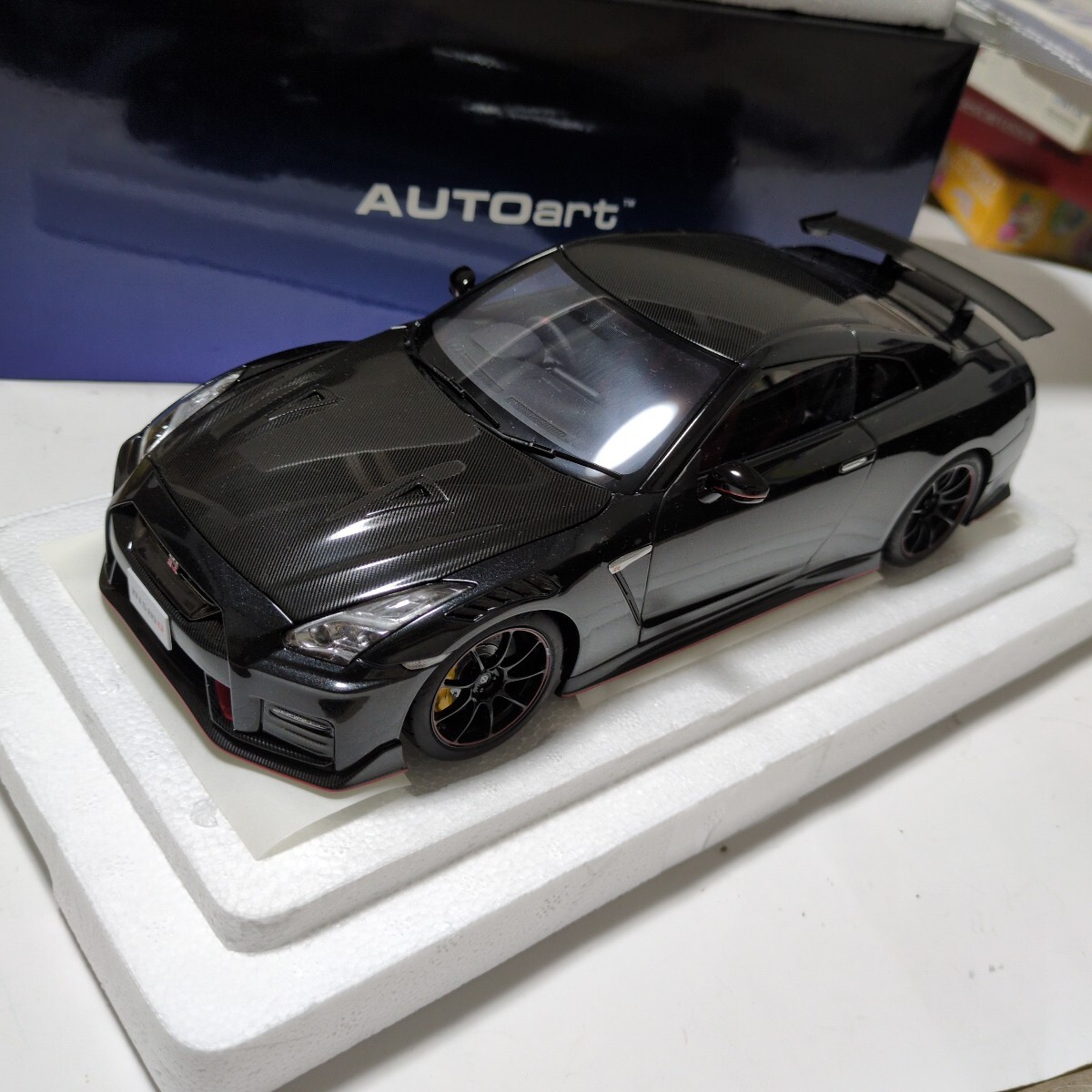 【目立った傷や汚れなし】売り切り R35 GT-R NISMO SPECIAL EDITION 1/18 メテオフレークブラックパール オートアート AUTOart スカイライン R32 ...