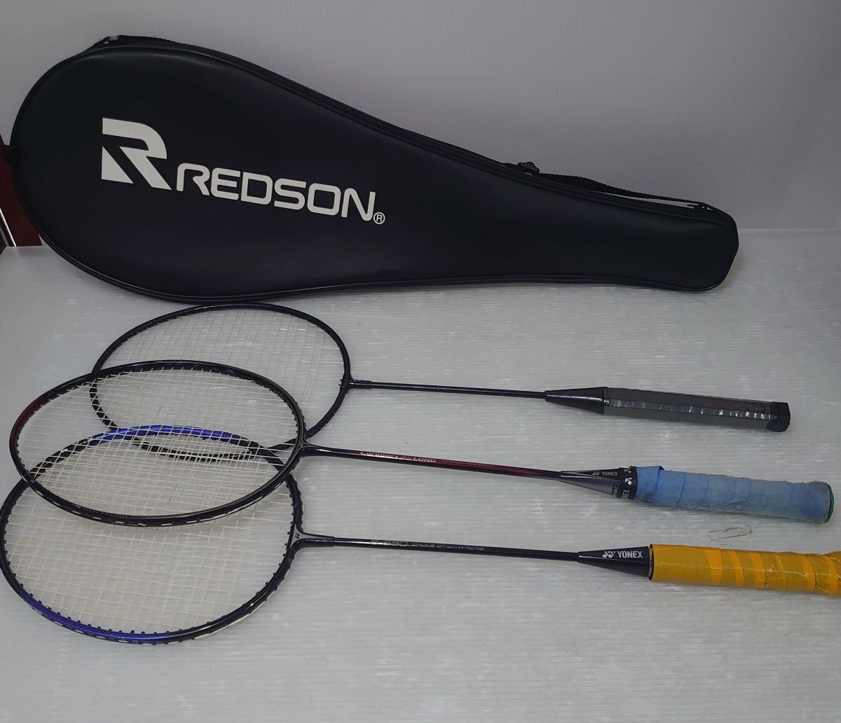 【傷や汚れあり】HD150-240828-118【中古】バドミントン ラケット まとめセット YONEX ヨネックス B-650 ...