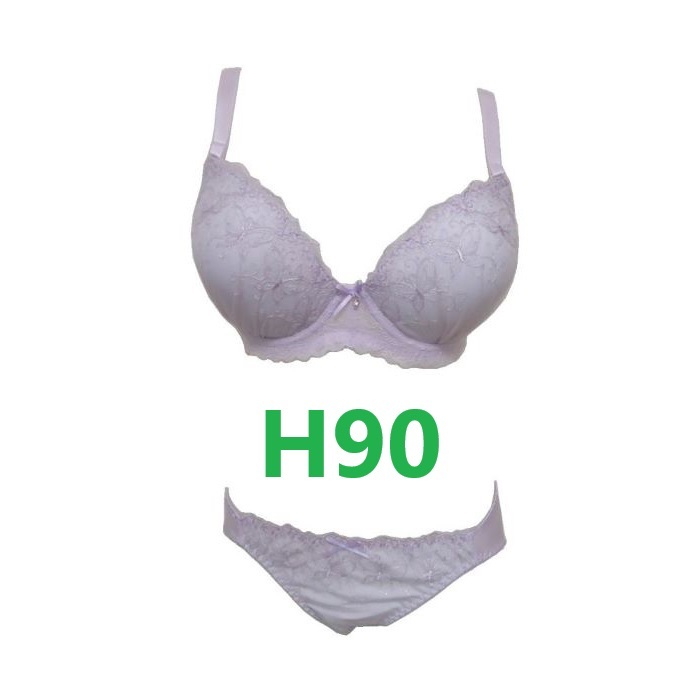 【未使用】H90/3L・パープル ブラジャー＆ショーツ 蝶々刺繍 パステルカラー グラマーサイズ 3/4モードドカップ 補正下着 大きいサイズ 新品の落札情報詳細 - Yahoo!オークション ...