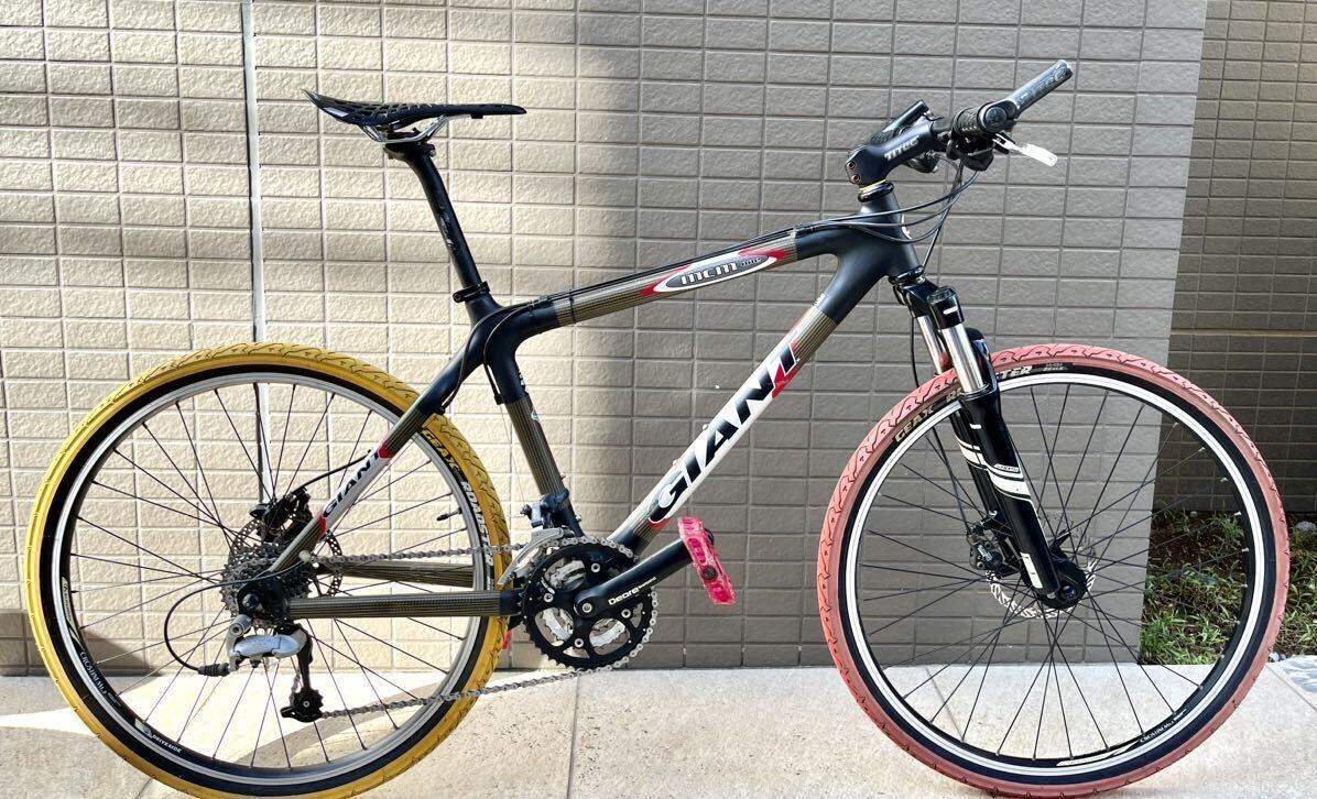【やや傷や汚れあり】1円 ジャイアント GIANT MCM composite ONE カーボンMTB 油圧ディスクブレーキ 街乗り改 検索 XTR specialized トレック S ...