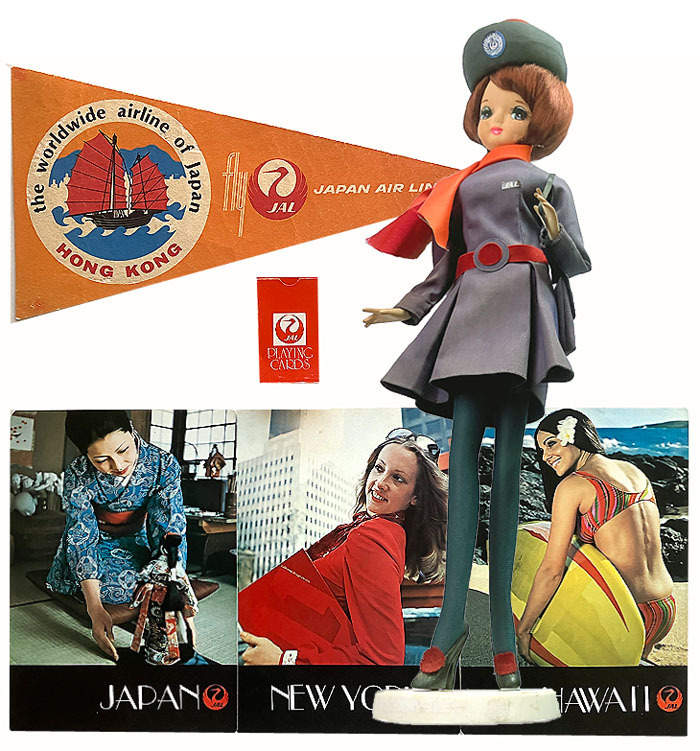 【傷や汚れあり】Ψ新世紀アンチック堂Ψ昭和レトロ『日本航空 JAL 5代目制服 スチュワーデス ポーズ人形(美脚ミニスカ/ストッキング)』★ペナント&トランプの落札情報詳細 - Yahoo ...