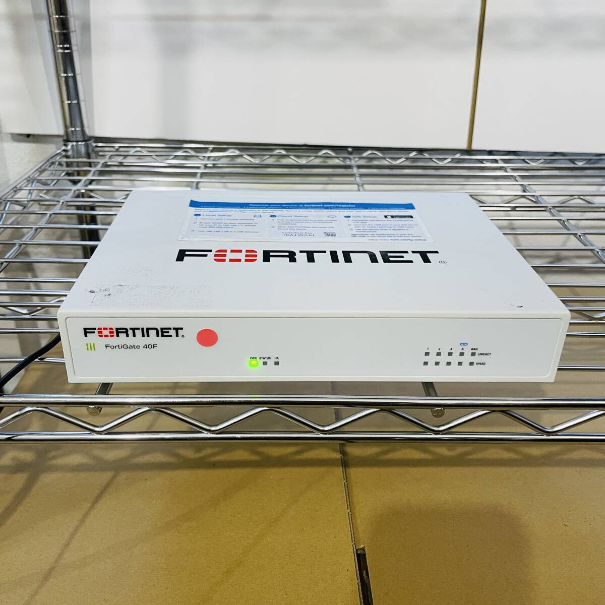 【傷や汚れあり】(ヤ) 755【通電OK】Fortinet Fortigate 40F FG-40F 次世代ファイアウォール 統合化 ...