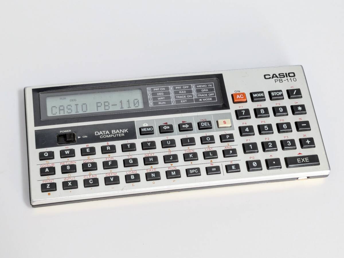 【やや傷や汚れあり】＃ カシオ 「 PB-110 」 DATA BANK ポケコン ★ CASIO 電卓 計算機 ポケットコンピュータの落札 ...