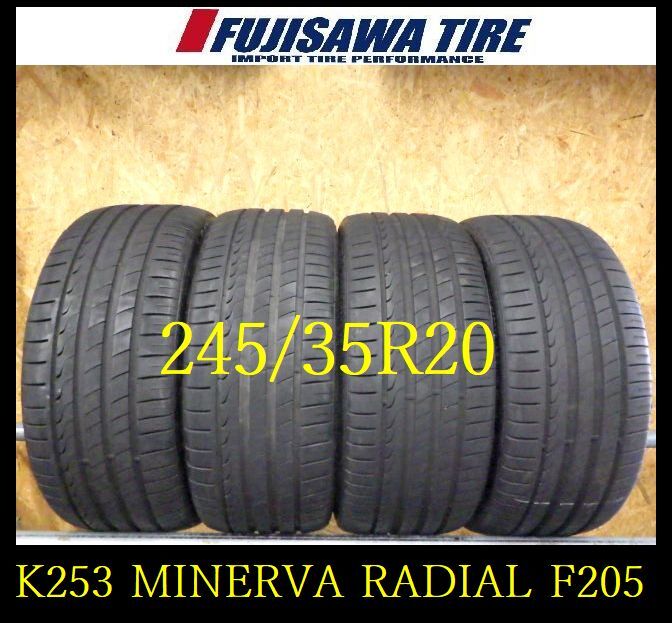 【目立った傷や汚れなし】【K253】KZ0010154 送料無料 2022年製造 約部山 MINERVA RADIAL F205 245/35R20 4本の落札情報詳細 - Yahoo ...